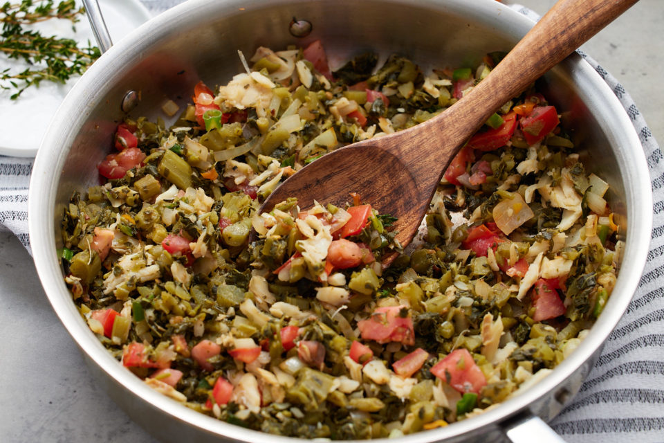 Jamaican Callaloo and Saltfish Recipe - blackpeoplesrecipes.com