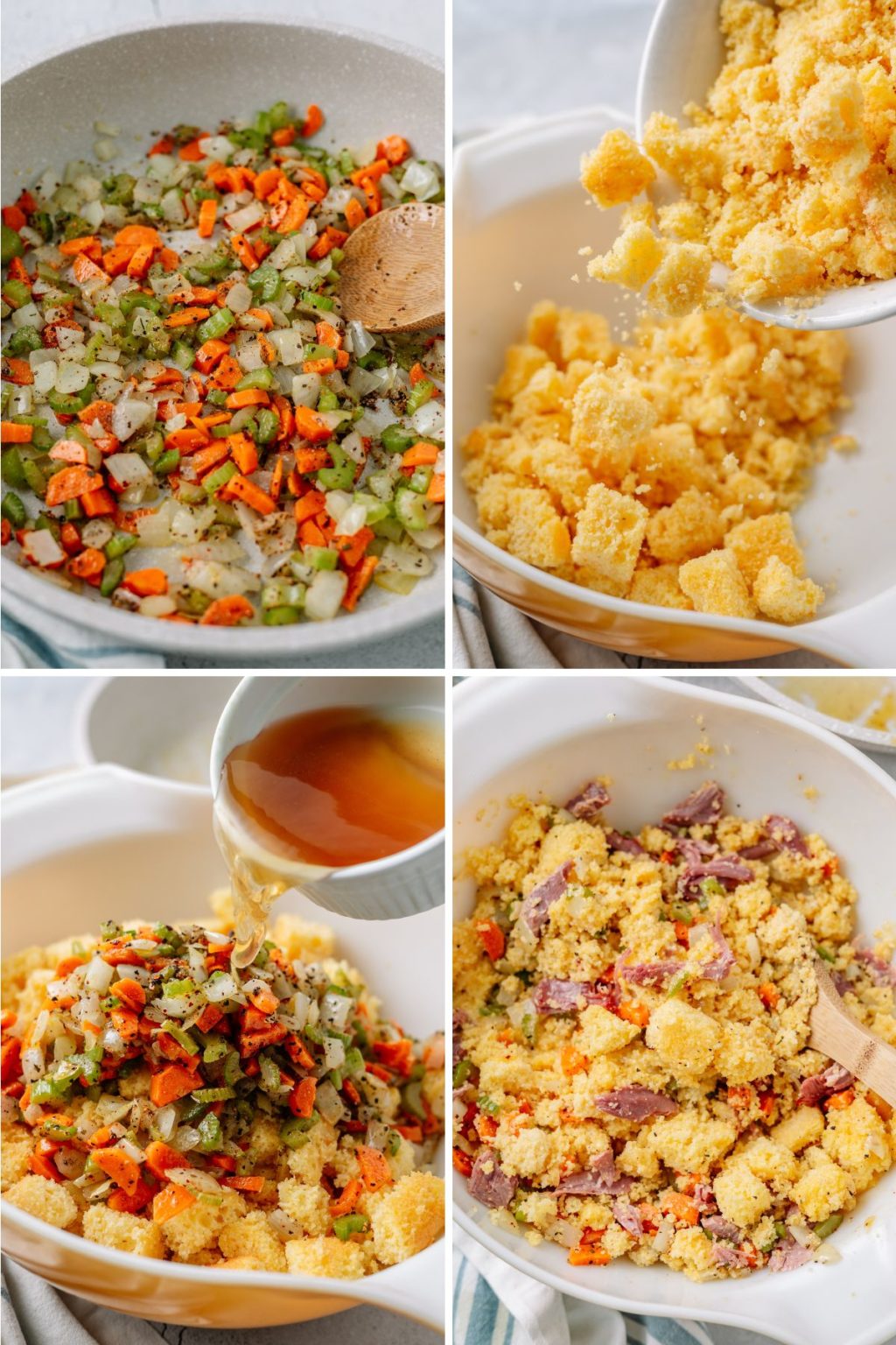 Southern Jiffy Cornbread Dressing (Stuffing) - blackpeoplesrecipes.com