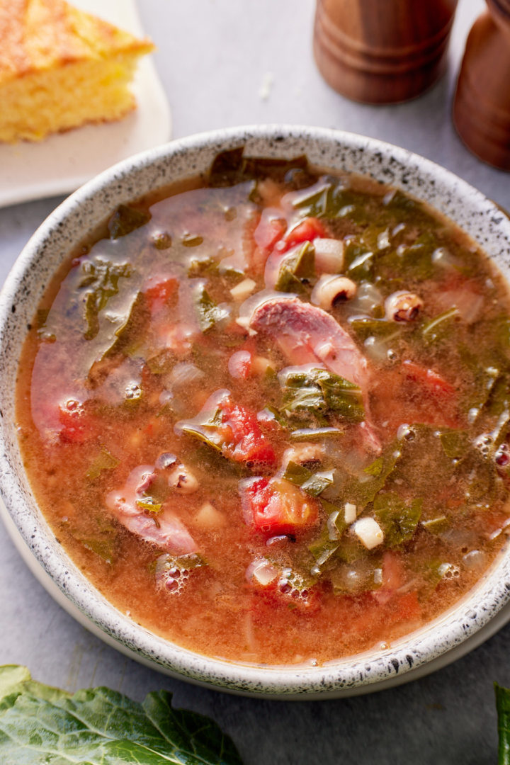 Collard Greens Soup With Black-eyed Peas - blackpeoplesrecipes.com