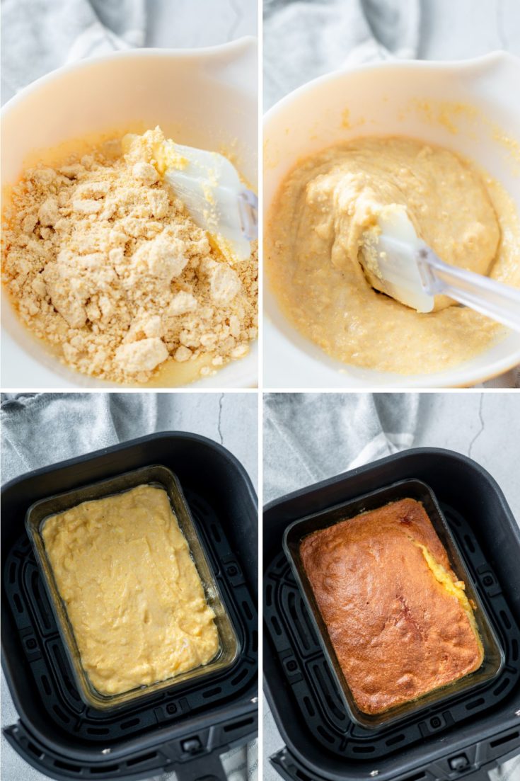 Air Fryer Cornbread Recipe (Homemade or Jiffy Mix ...