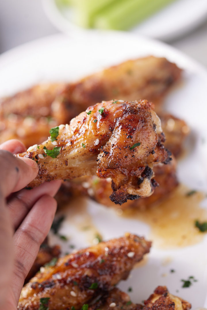 Honey Garlic Chicken Wings - blackpeoplesrecipes.com