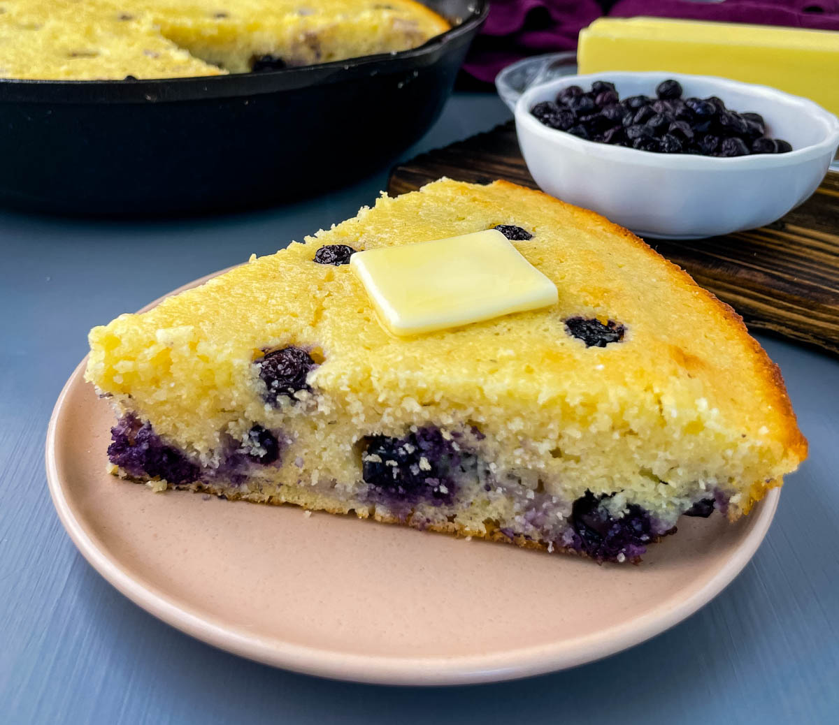 Blueberry Cornbread - blackpeoplesrecipes.com
