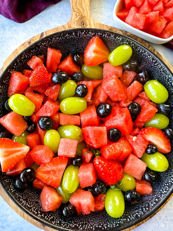 Watermelon Fruit Salad - blackpeoplesrecipes.com
