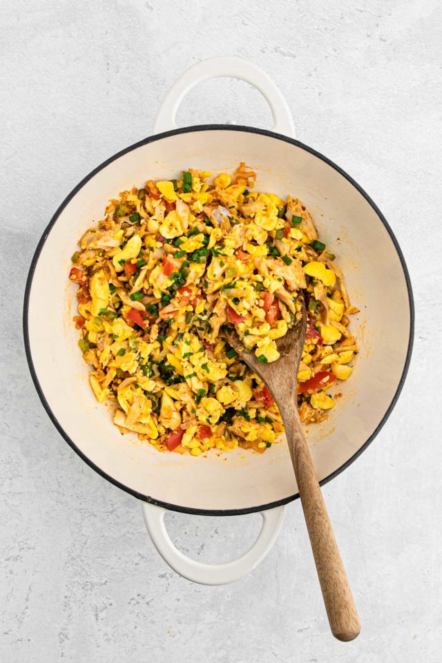 Saltfish and Ackee - blackpeoplesrecipes.com