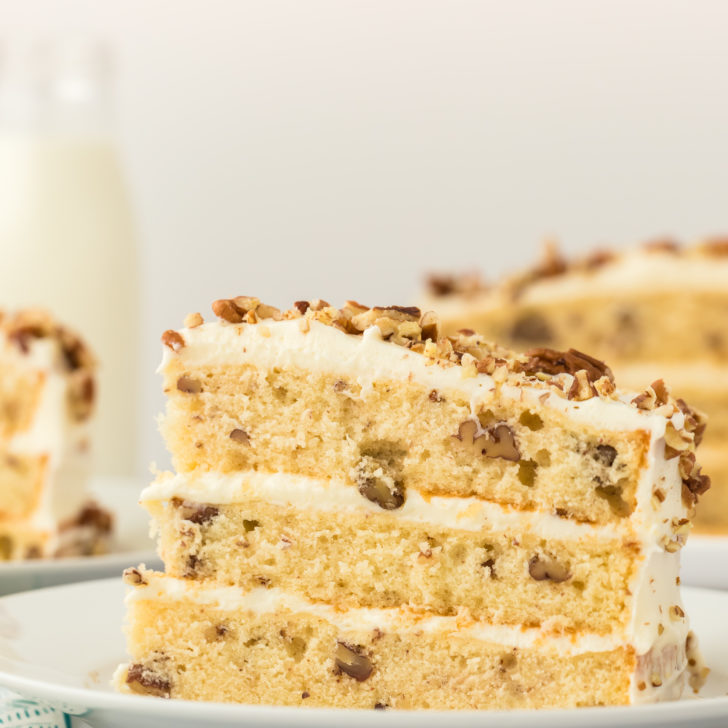 Butter Pecan Layer Cake Recipe with Maple Cream Cheese Frosting ...