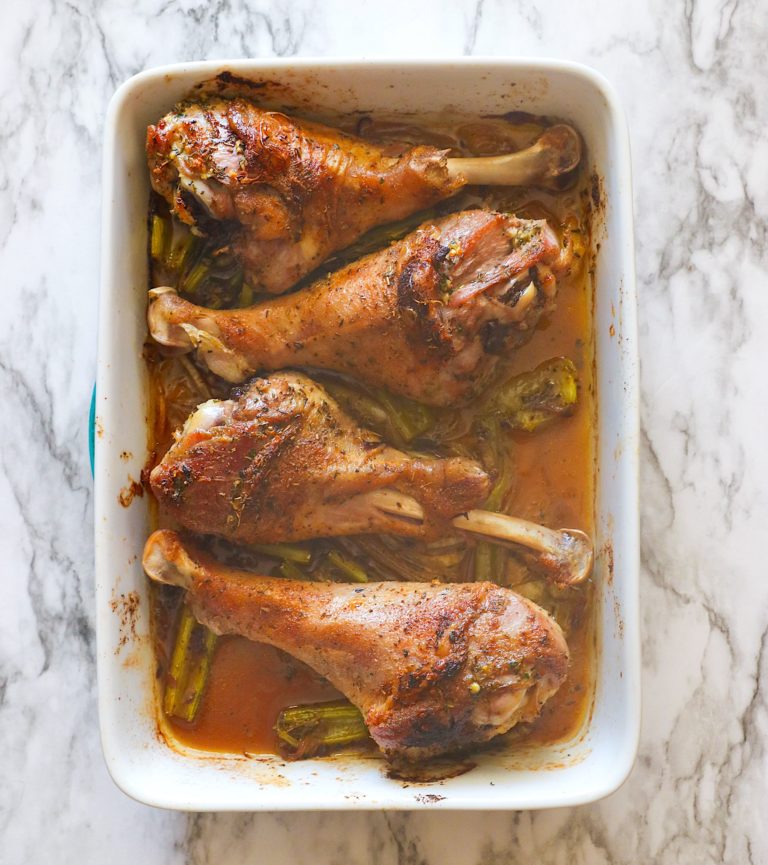 Roast Turkey Legs - blackpeoplesrecipes.com