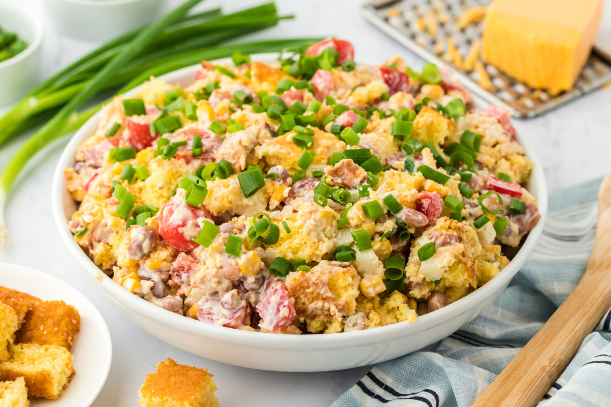 Cornbread Salad Recipe - blackpeoplesrecipes.com