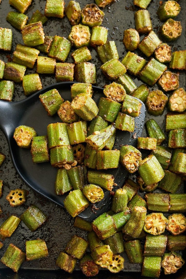 Easy Oven Roasted Okra Recipe - blackpeoplesrecipes.com