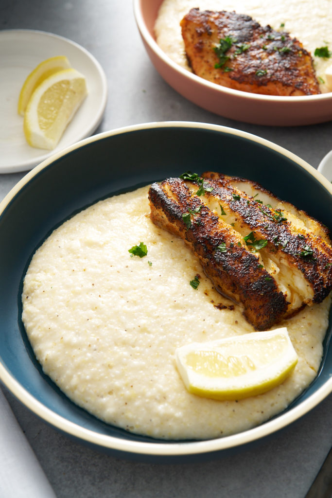 Fish and Creamy Grits Recipe - blackpeoplesrecipes.com