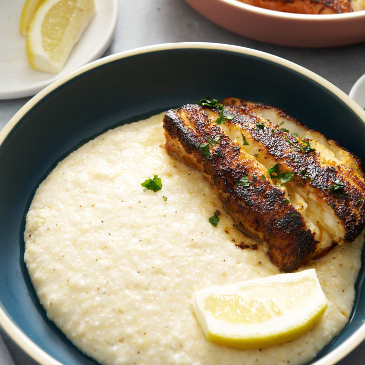Fish and Creamy Grits Recipe - blackpeoplesrecipes.com